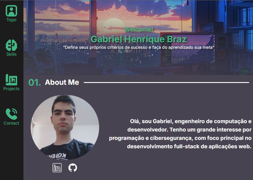 Web Portfolio do Gabriel